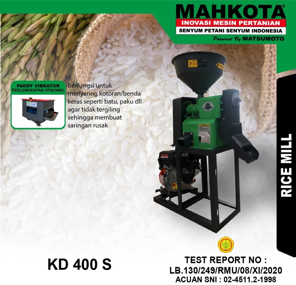 KD-400 S | RICE MILL | MESIN GILING PADI | MAHKOTA – KARYA DELITAMA
