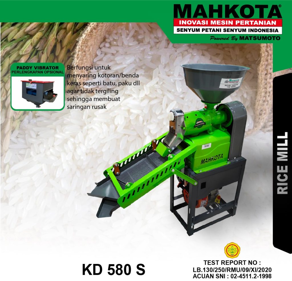 KD-580 S | RICE MILL | MESIN GILING PADI | MAHKOTA – KARYA DELITAMA