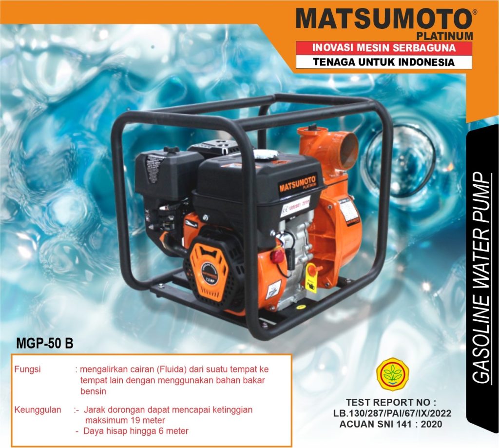 MGP-50 B | GASOLINE WATER PUMP | POMPA AIR BENSIN | MATSUMOTO – KARYA DELITAMA