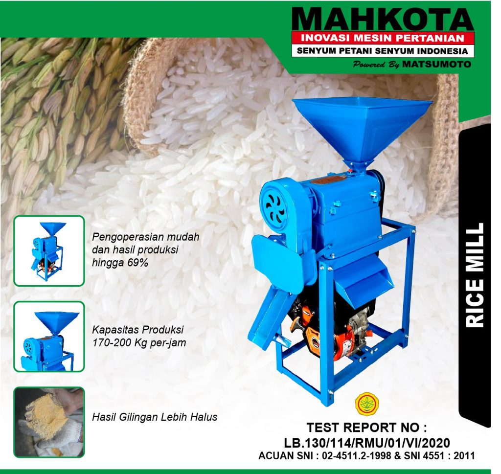 KD-350 | RICE MILL | MESIN GILING PADI | MAHKOTA – KARYA DELITAMA