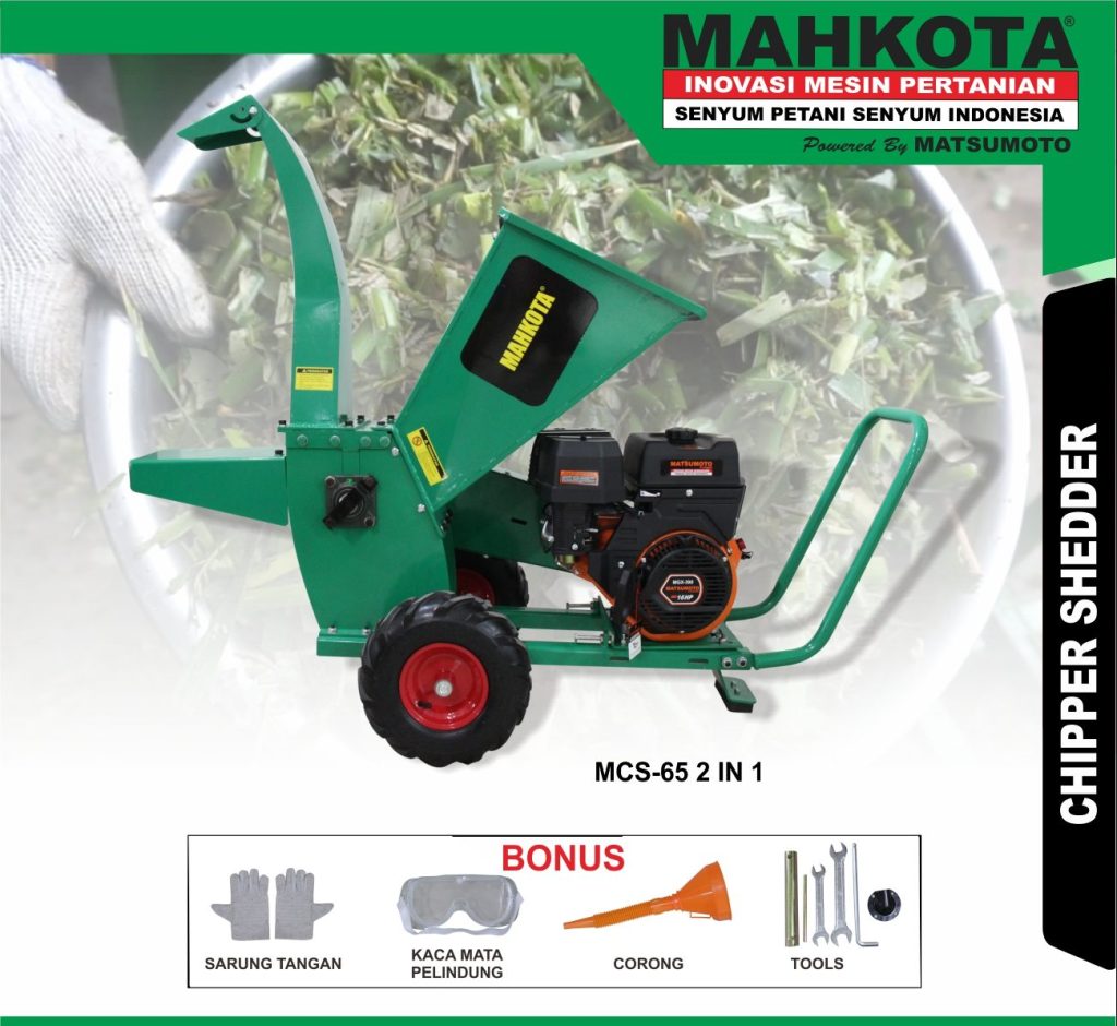 MCS-65 2 in 1 | CHIPPER SHREDDER | MESIN PENCACAH RUMPUT, RANTING, DAN ...