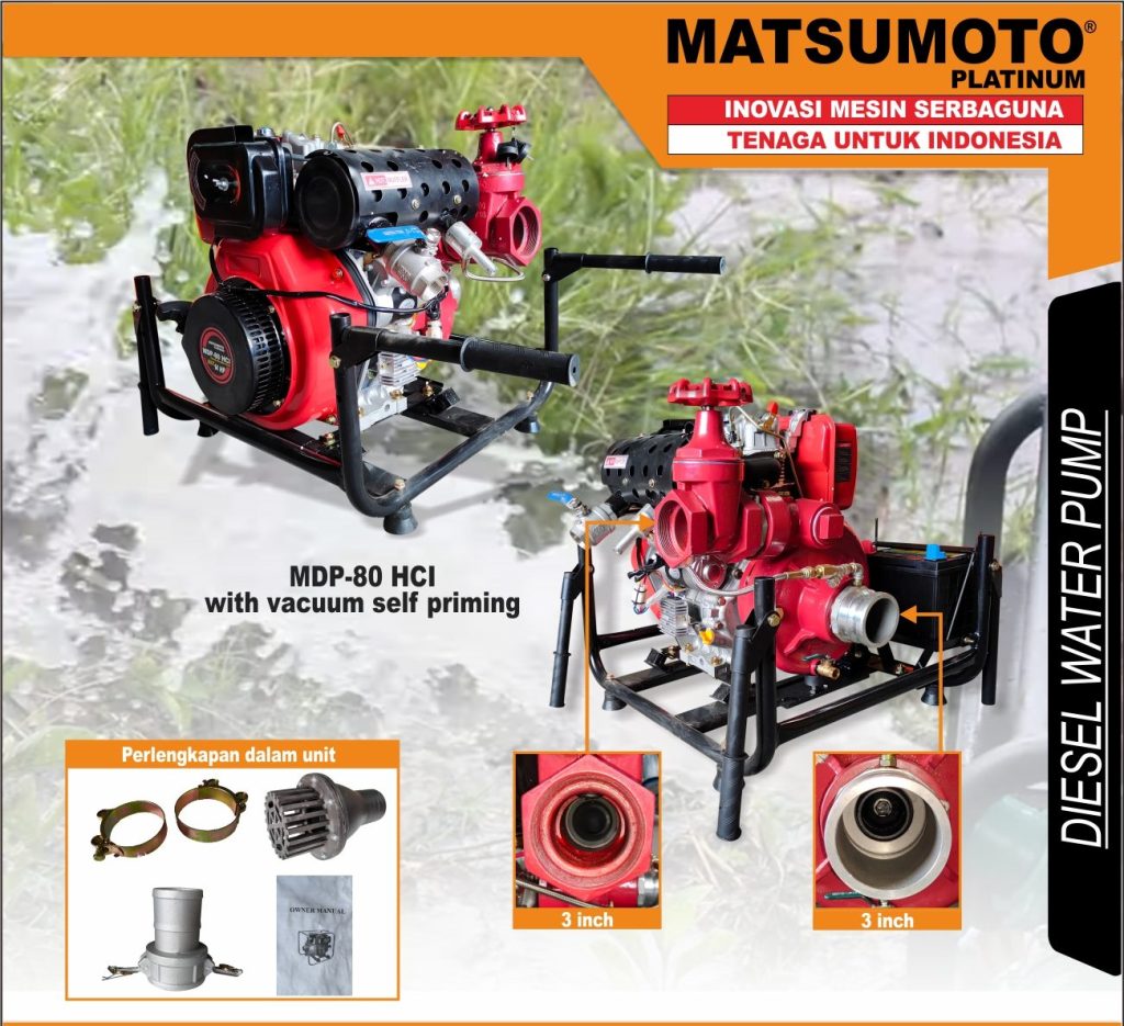 MDP-80 HCI | HIGH PRESSURE DIESEL WATER PUMP | POMPAN AIR DIESEL ...