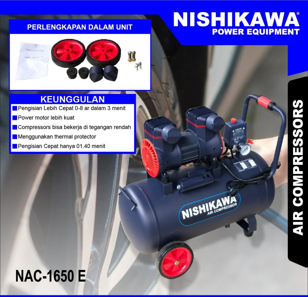 NAC-1650 E | AIR COMPRESSORS | KOMPRESOR UDARA | NISHIKAWA – KARYA DELITAMA