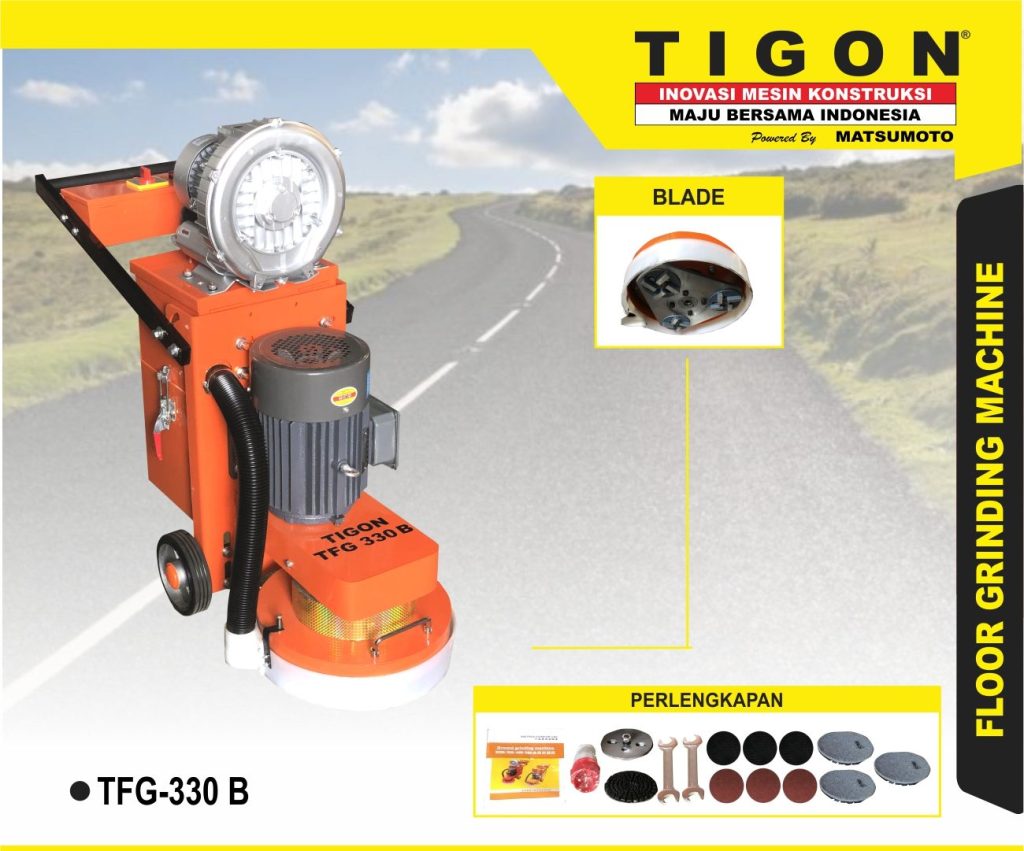 TFG-330 B | FLOOR GRINDING MACHINE | MESIN POLES LANTAI | TIGON – KARYA DELITAMA