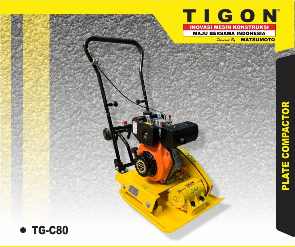 TG-C80 | PLATE COMPACTOR | STAMPER KODOK | MESIN PEMADAT TANAH | TIGON ...