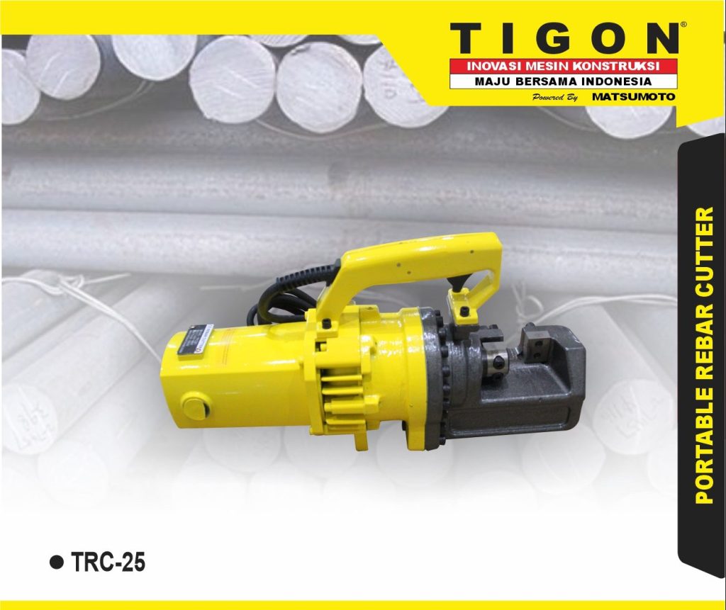 TRC-25 | PORTABLE REBAR CUTTER | MESIN PEMOTONG BESI | TIGON – KARYA DELITAMA